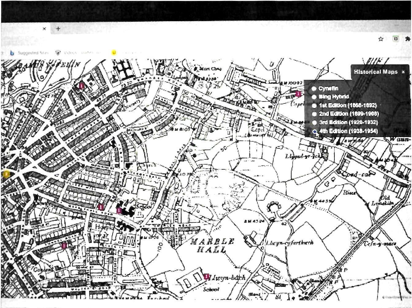 HISTORICAL MAPS, SHOWING DEVELOPMENT OF LLANELLI COUNTY INTERMEDIATE ...